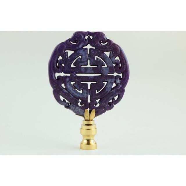 Chinese Calligraphy Symbol Lamp Finials - a Pair | Chairish