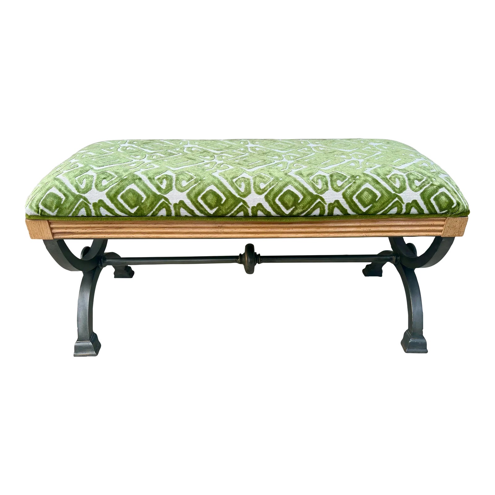 Late 20th Century Vintage Lane Upholstered Bench | Chairish
