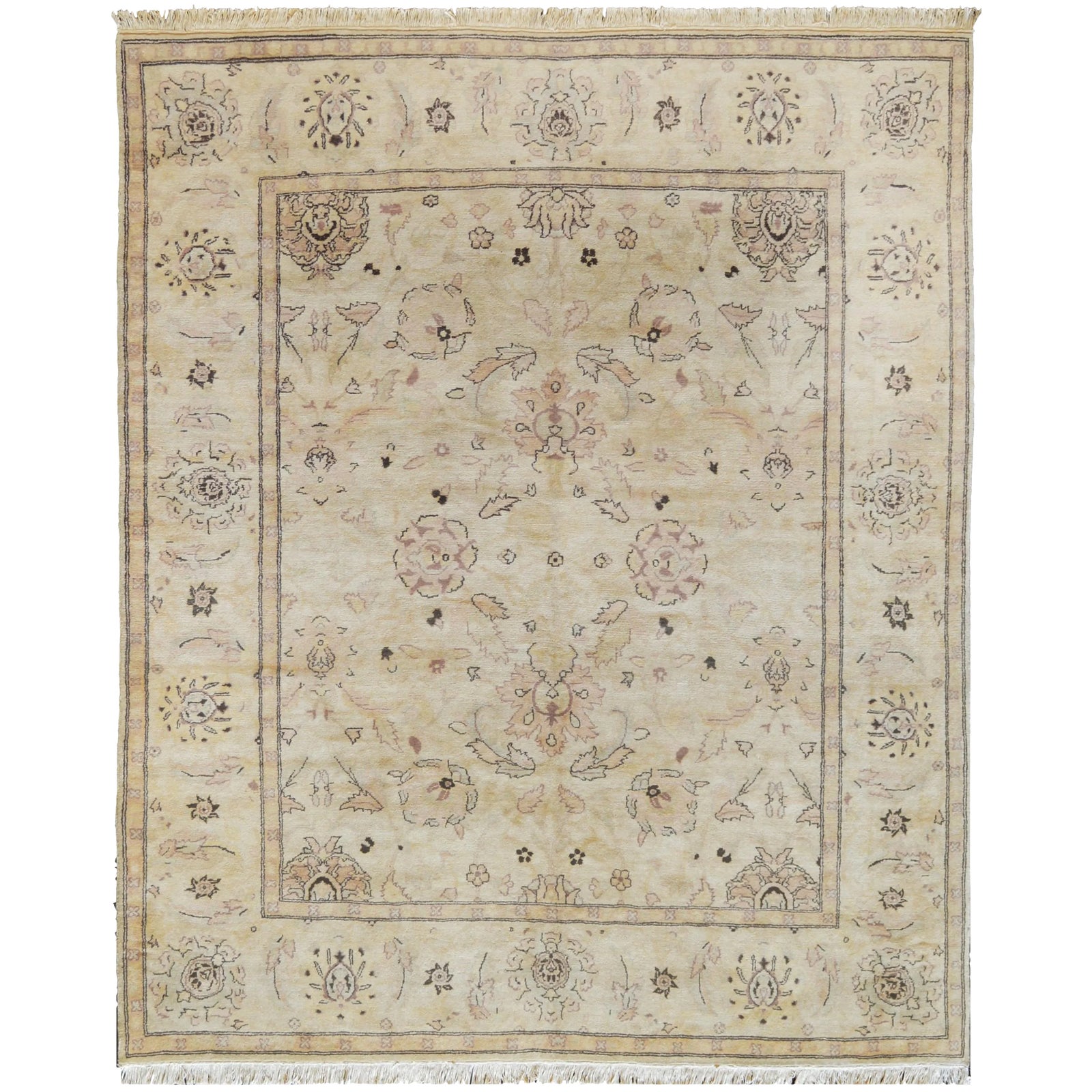 Mansour Fine Handmade Agra Rug | Chairish