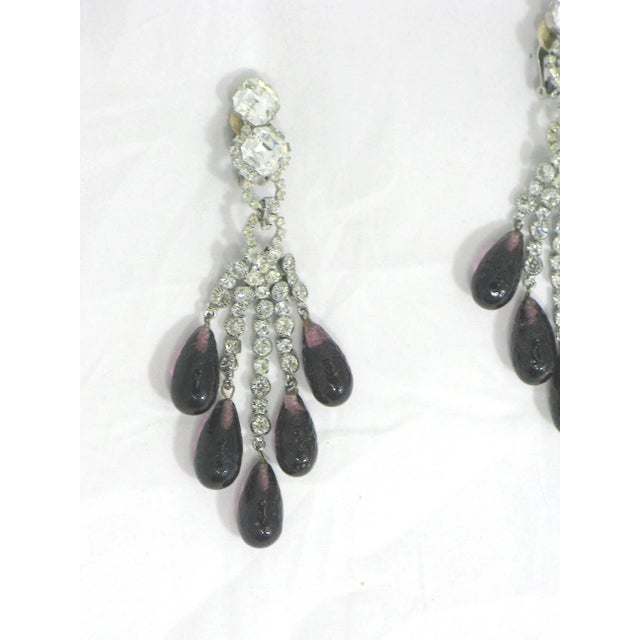 1990s Robert Sorrell Vintage Faux Diamond Amethyst Briolettes ...