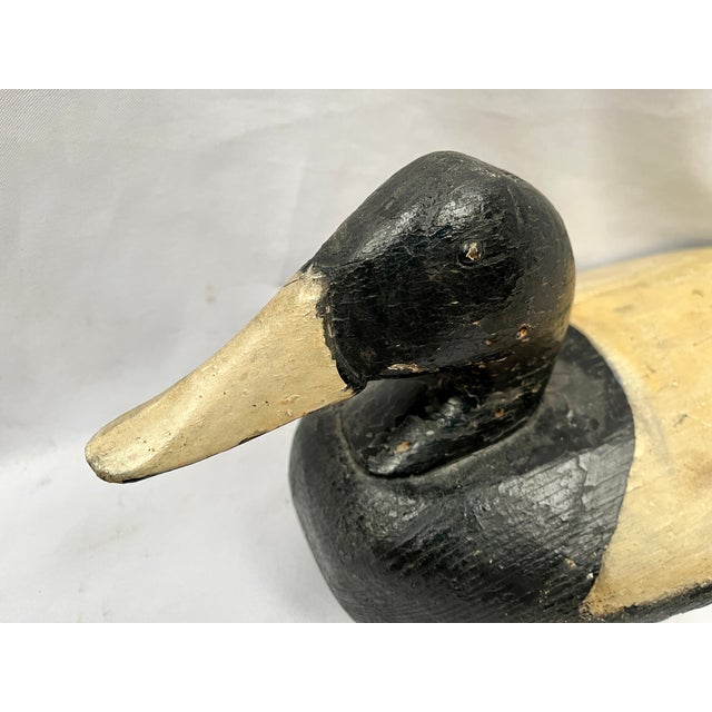 Antique Early 1900s Handcrafted Wood Duck Decoy | Chairish