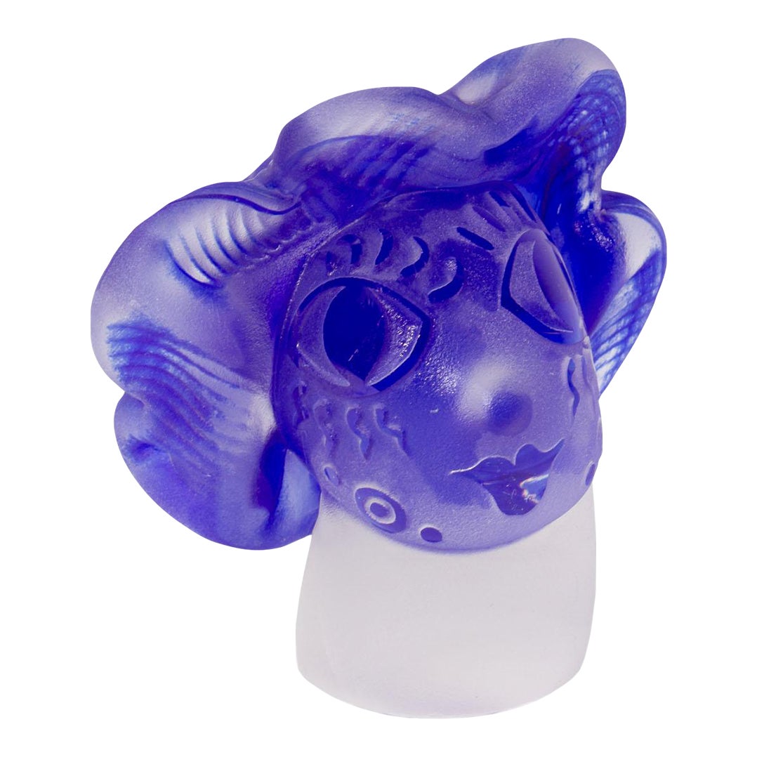 2000 Signed Art Glass Bust Sculpture by Stephen Fellerman and Clair ...