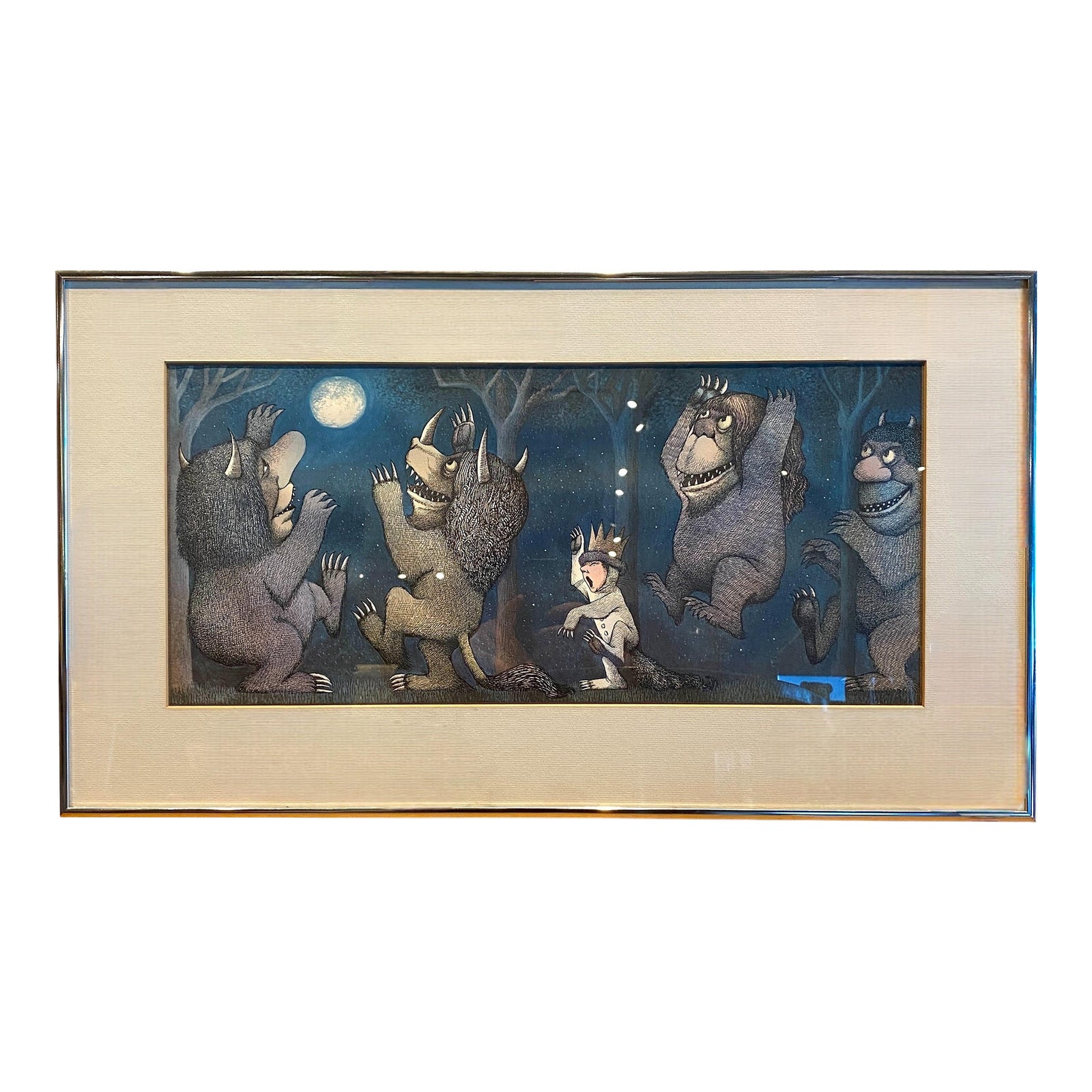 1970s Maurice Sendak "Where the Wild Things Are" Fine Art Print - "Let ...