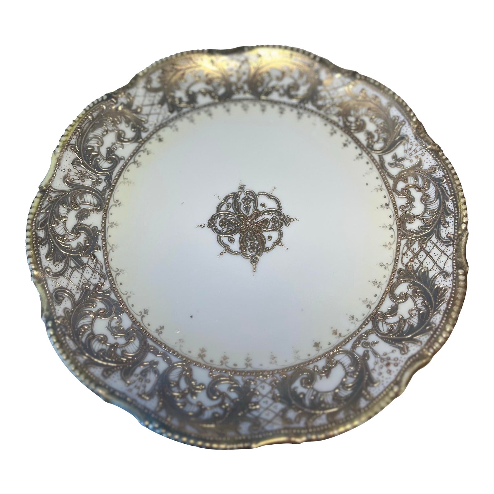 Antique Nippon Porcelain Plate | Chairish