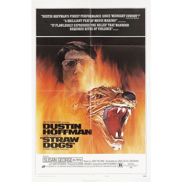 Straw Dogs 1972 U.S. One Sheet Film Poster | Chairish