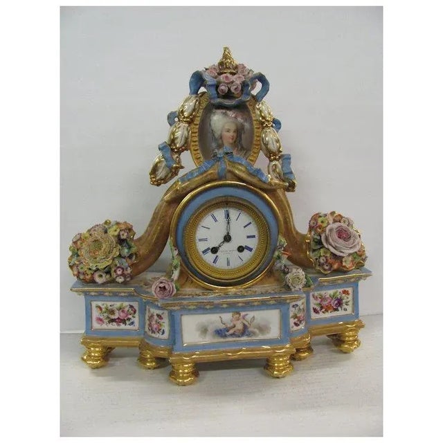Jacob Petit A Paris Porcelain Clock | Chairish