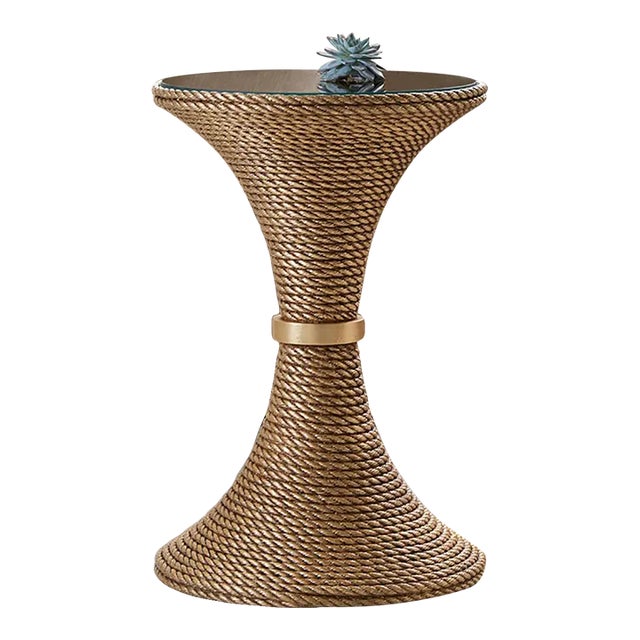 Somerset Bay Nautical End Table - Gold | Chairish