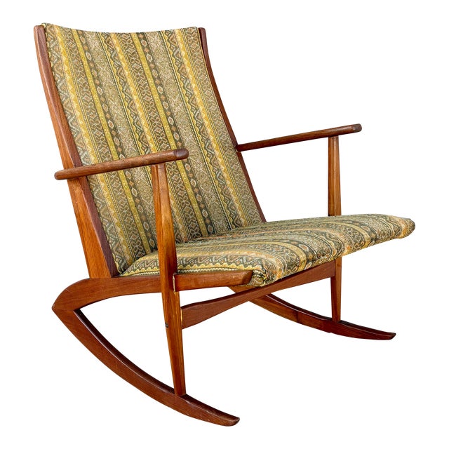 1950s Danish Modern Teak Rocking Chair by Holger Georg Jensen for ...