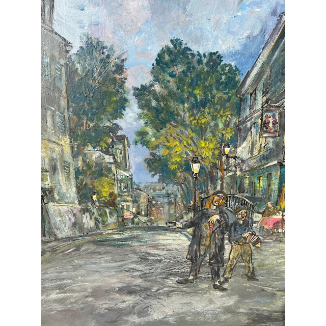 Alexis Guy Korovine, Montmartre, Le Soir, Oil on Panel | Chairish