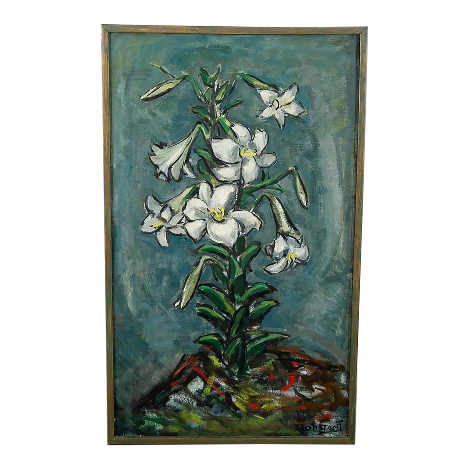 Mid Century Modern Oil Painting George Constant Art Abstract Original ...