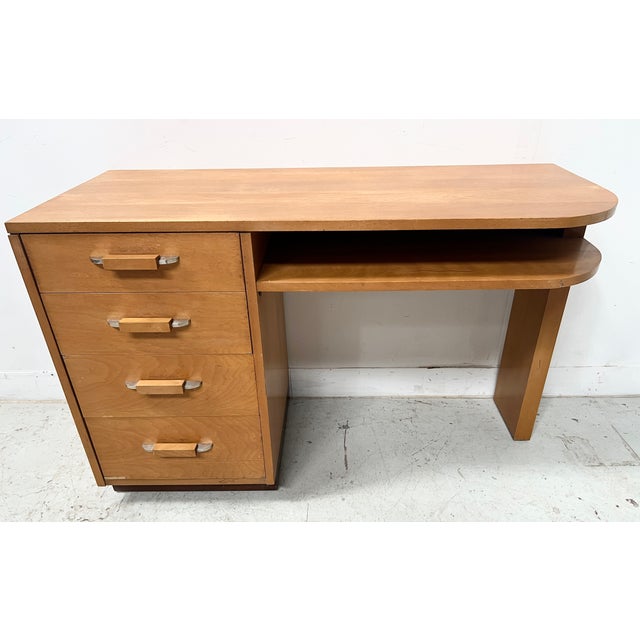 20th Century Desk in Maple Wood Veneer | Chairish
