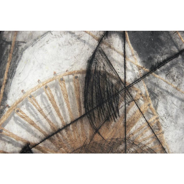 2001 "Keeping Time" Geometric Abstract Modern Black Assemblage by Bert ...