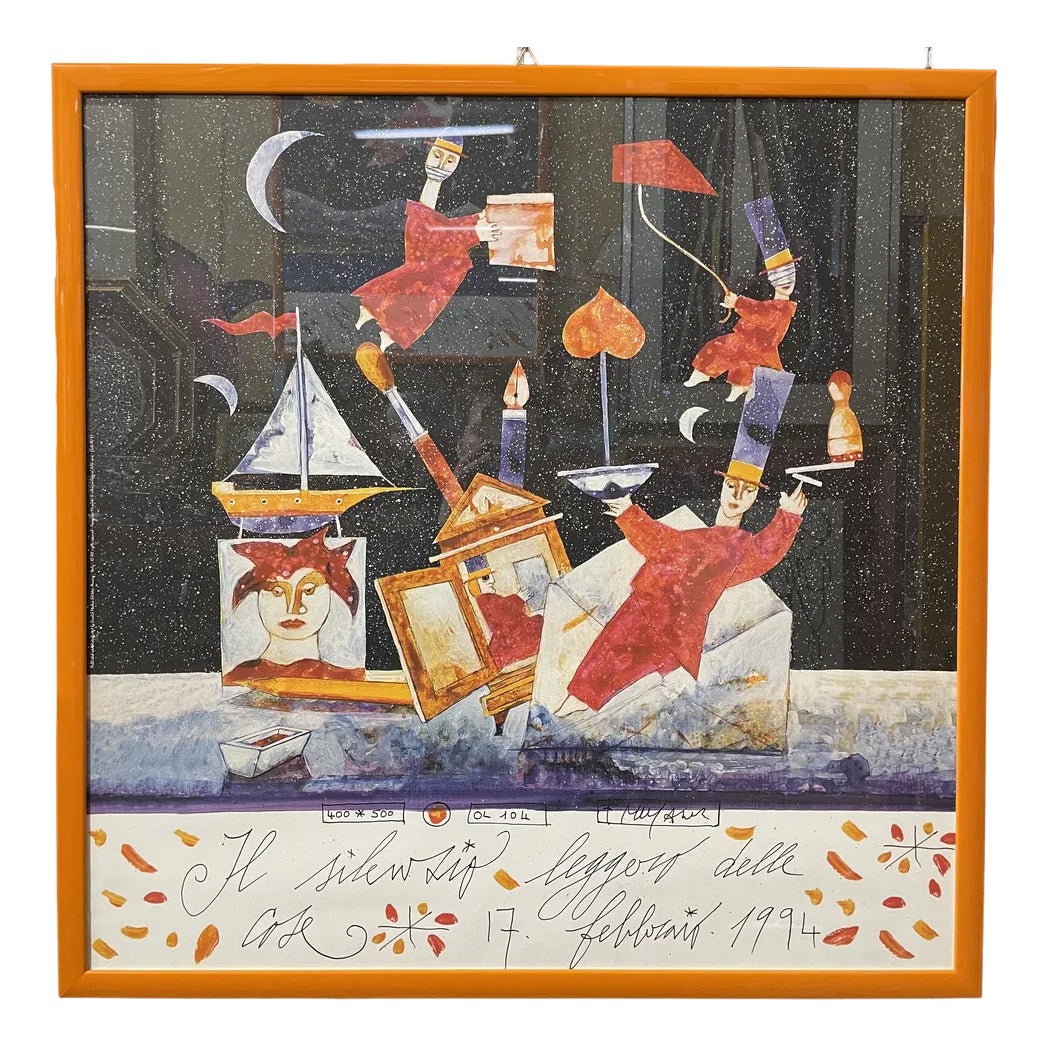 Francesco Musante, Composition, 1994, Lithograph | Chairish