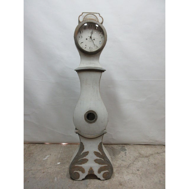 18th Century Contemporary Scandinavian Mora Gray Clock - 24 | Chairish