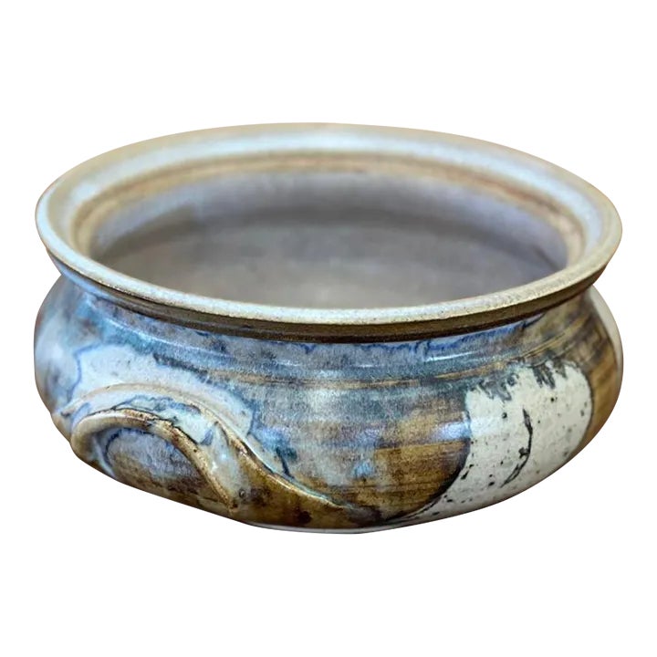 Vintage 1970s Ceramic Pot | Chairish