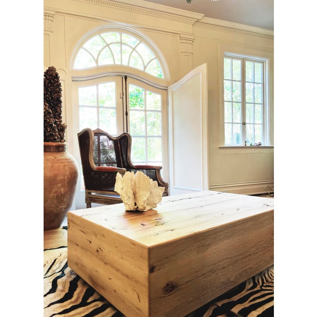 Modern Solid White Oak Handmade Center Table by Fortunata Design | Chairish