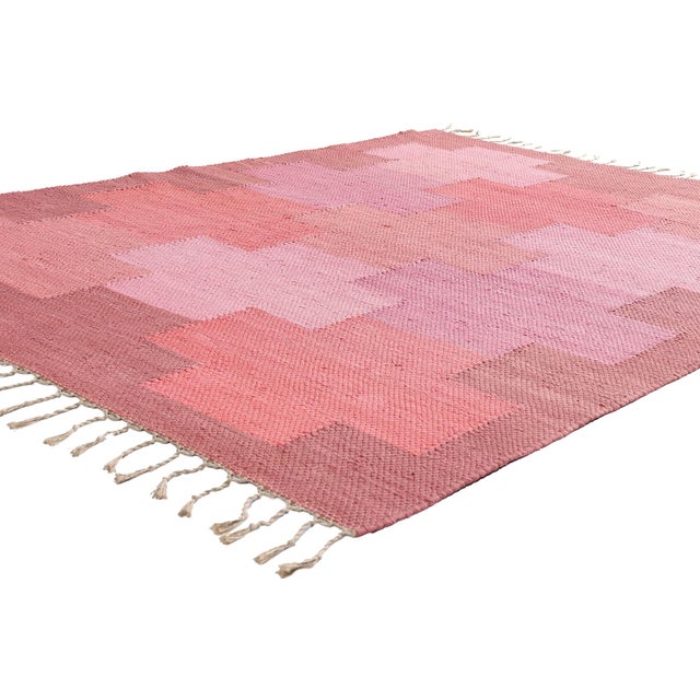 Vintage Swedish Rollakan Rug, 05'07 X 07'09 | Chairish