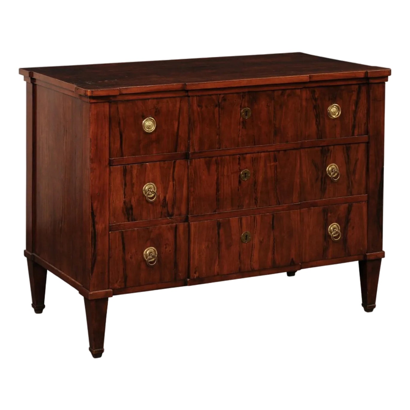 19th Century German Chest w/Shallow Breakfront | Chairish