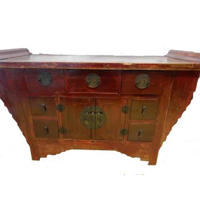 1900s Cantonese Altar Table Bat Fu Chest. | Chairish