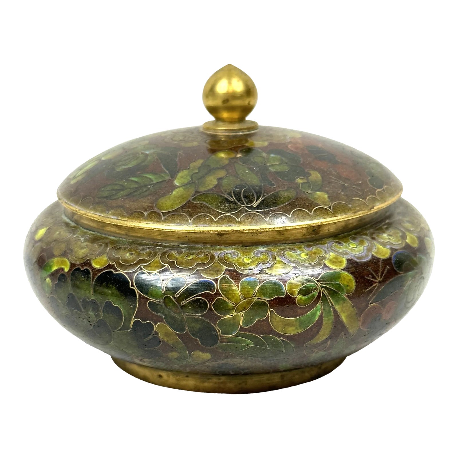 Vintage Cloisonne Box With Lid | Chairish