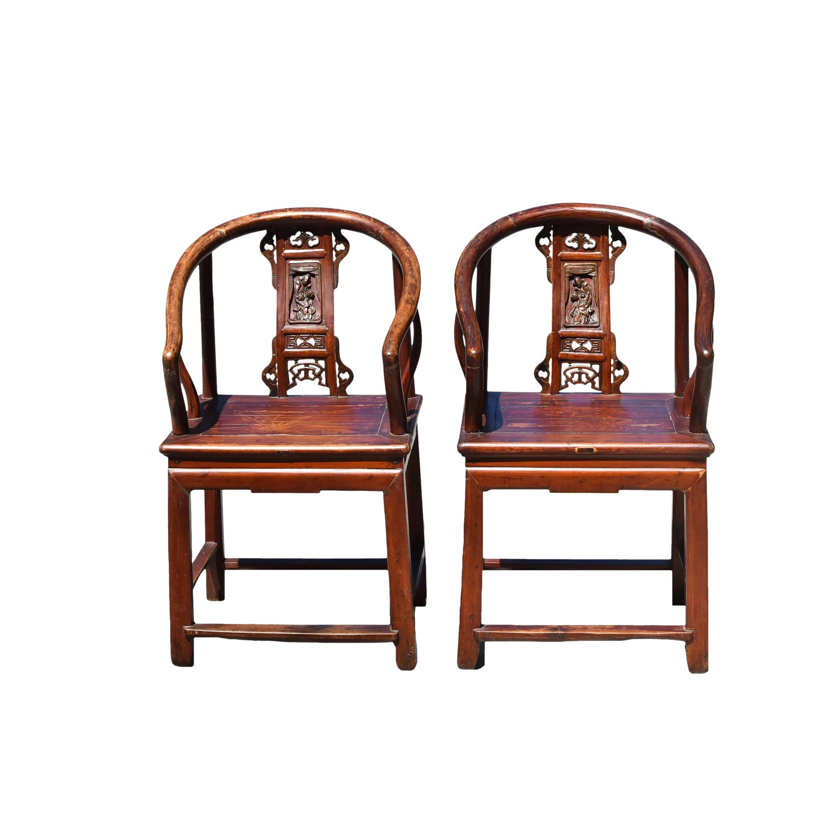 Antique Carved Lady's Chairs - A Pair | Chairish