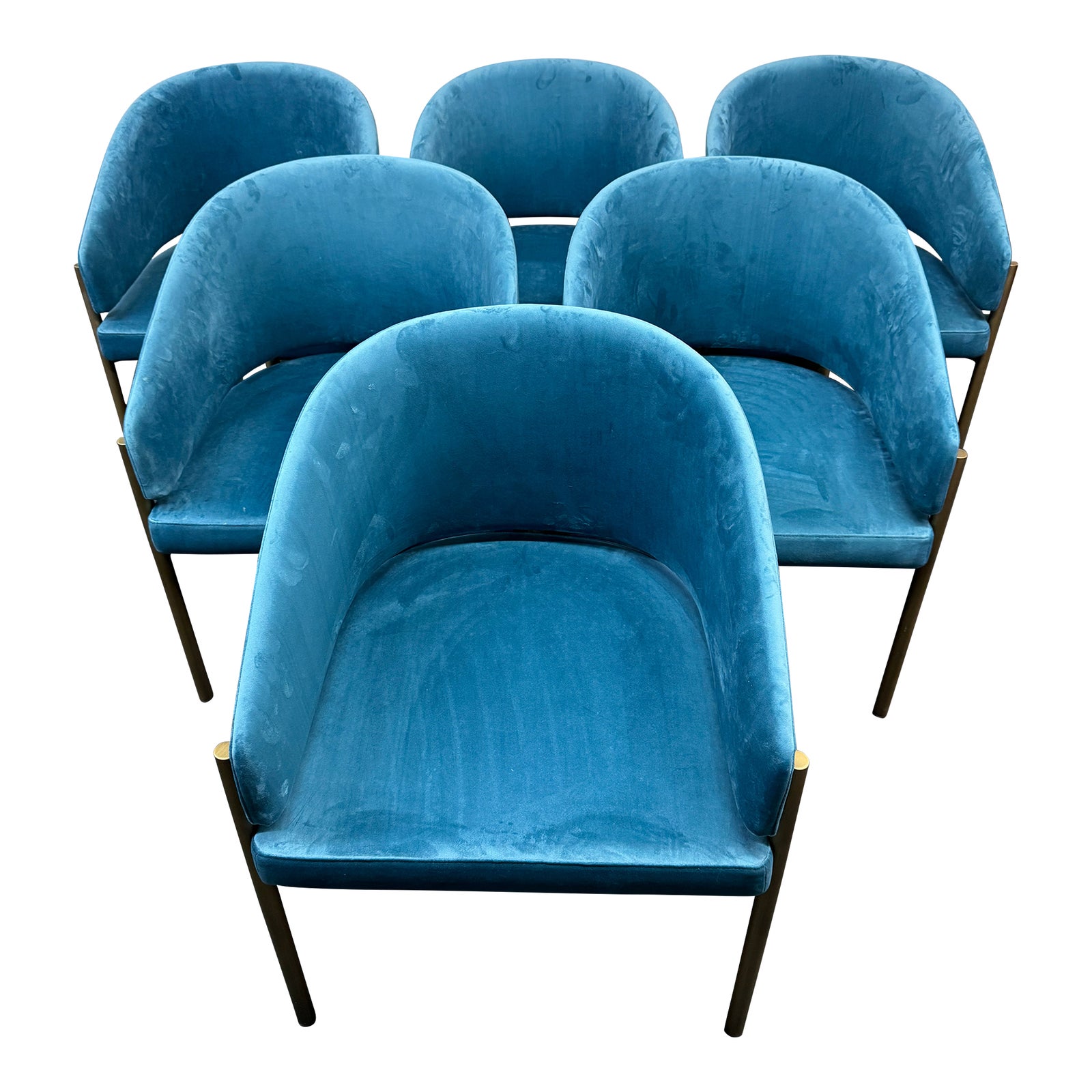 Rove Concepts Solana Solstice Dining Chairs, Set of Six | Chairish