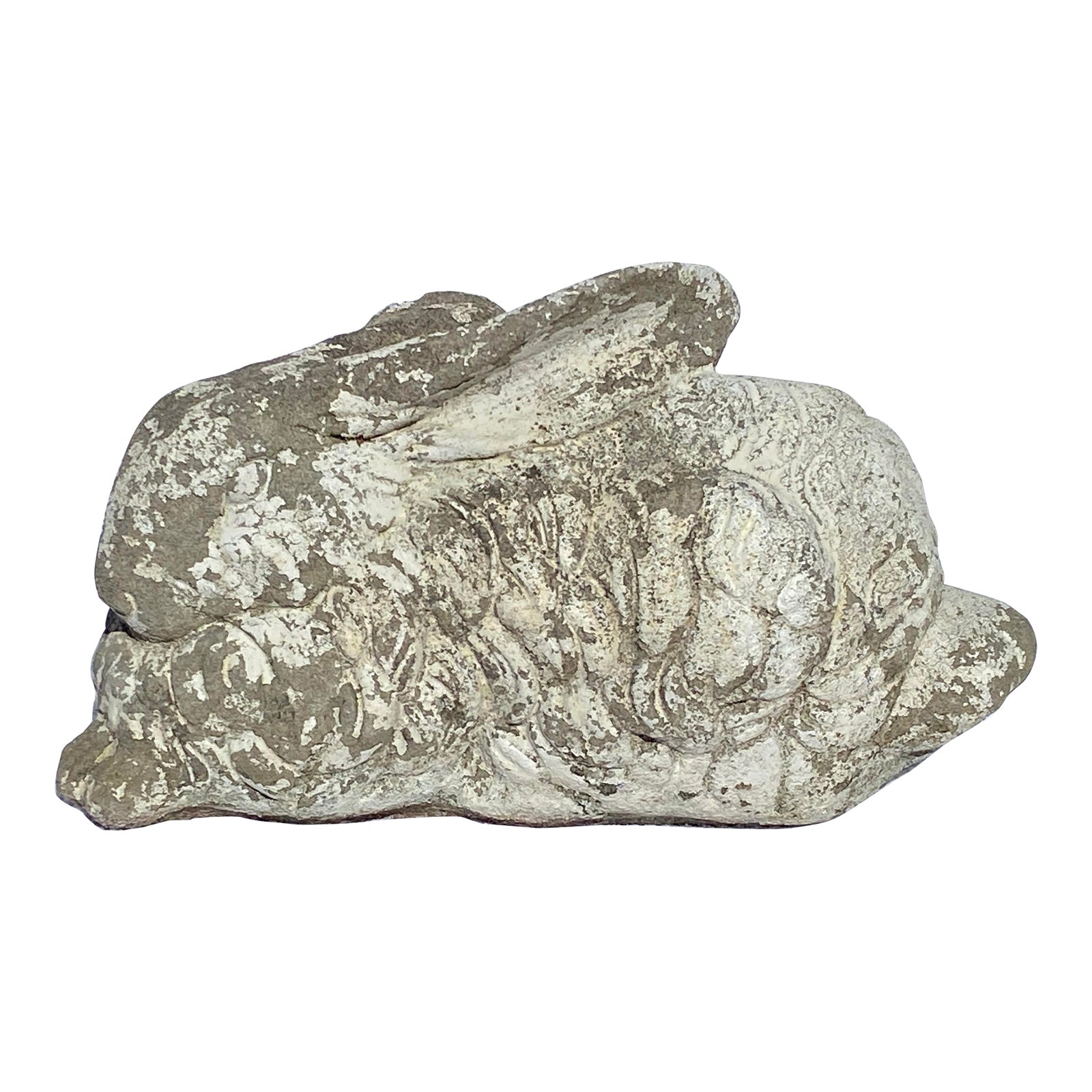 Antique English Cast Stone Garden Rabbit | Chairish