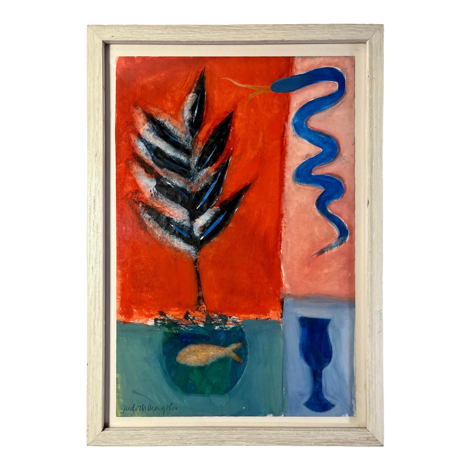 Original Judith Margolis "Prayer for Healing" Gouache on Paper Painting ...