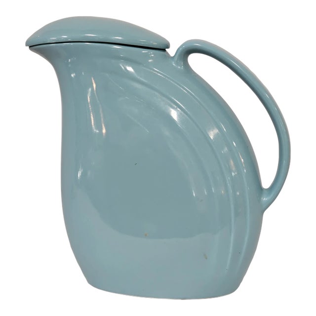 Mid Century Modern 50’s Hall “Nora” Pottery Pitcher With Lid | Chairish