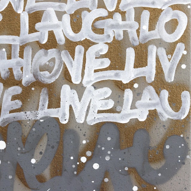 Graffiti Painting Street Urban Art "Live, Laugh, Love" Original Artwork ...