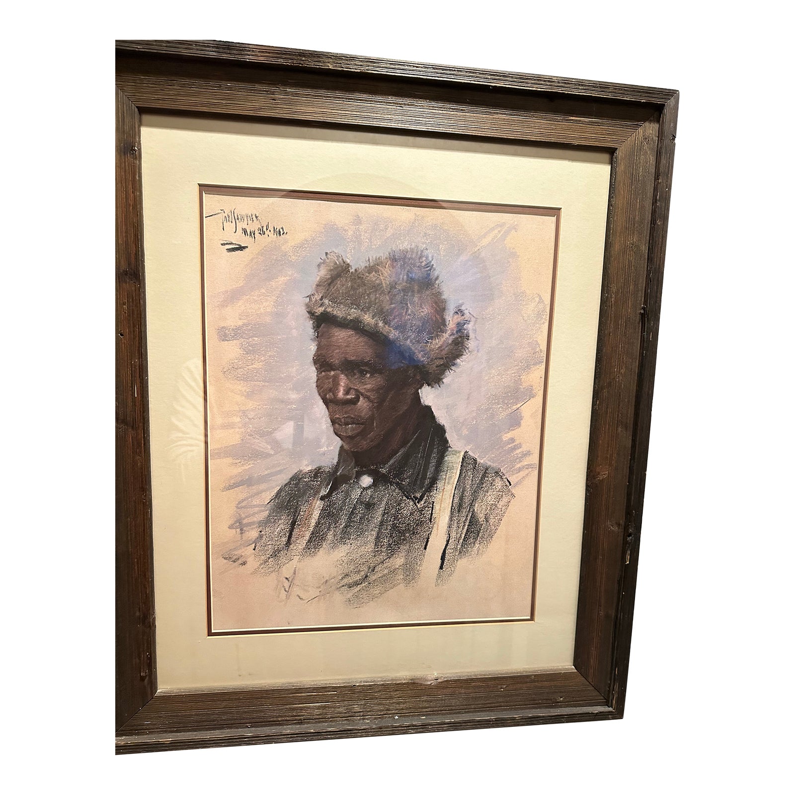 Paul Sawyier the Rock Breaker Lithograph 1972 | Chairish