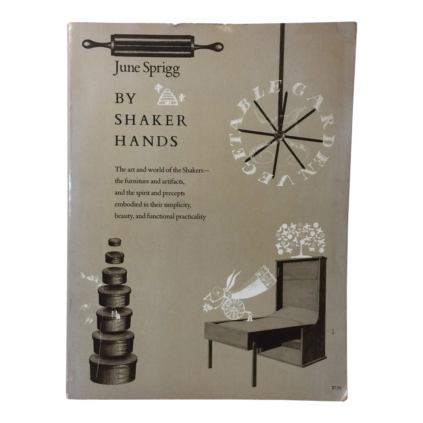 1975 Vintage By Shaker Hands Book by June Sprigg | Chairish