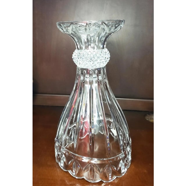 Late 20th-Century Godinger Shannon Lead Crystal Vase | Chairish