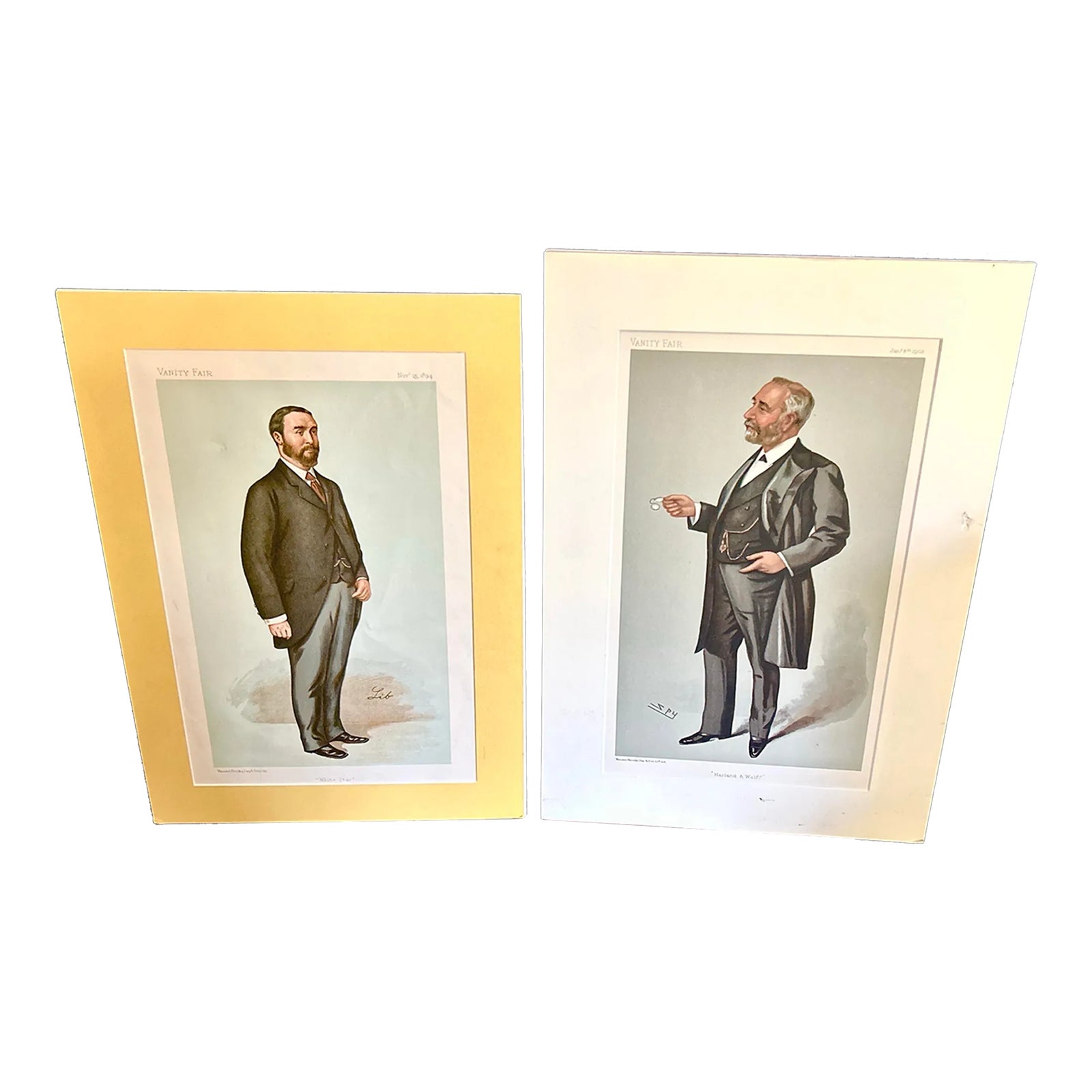 Early 20th Century Vintage Vanity Fair Prints - Set of 2 | Chairish