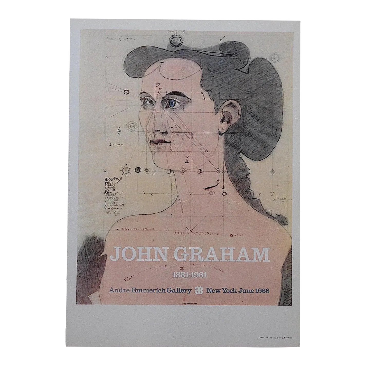 Vintage John Graham Poster Lithograph | Chairish