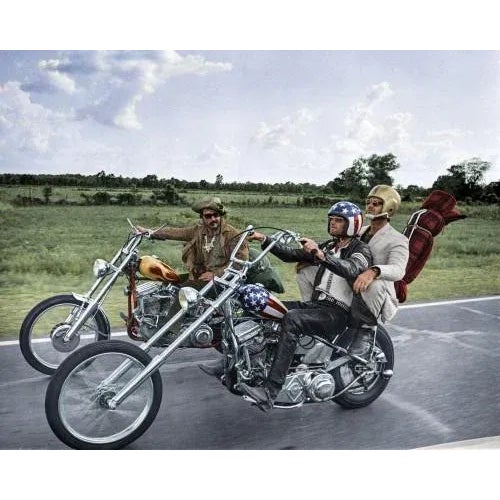 Easy Rider Bike Scene Archival Pigment Print- 24" X 20" Inches | Chairish