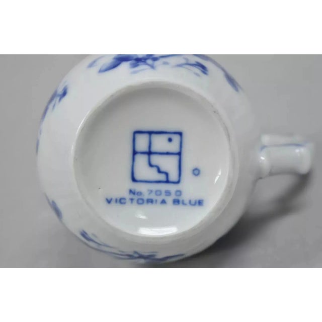Circa 1900s Victoria Blue 7050 Porcelain Mini Creamer by Sigma | Chairish