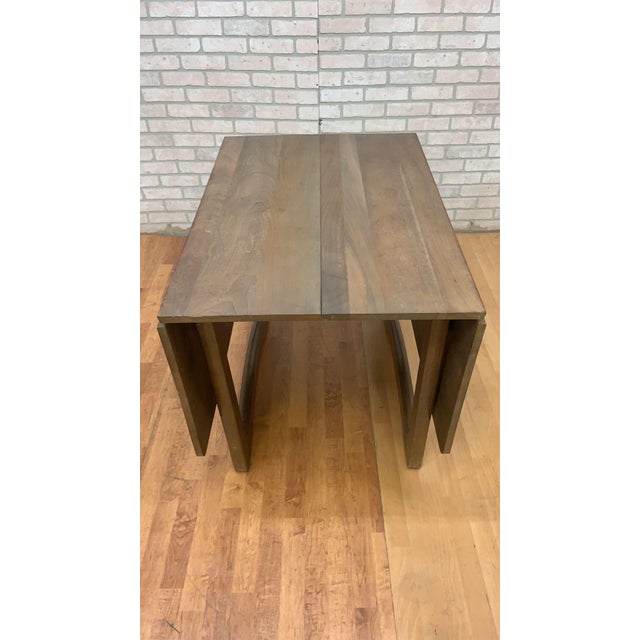 Mid Century Modern G-Plan Style Walnut Fold Down Dining Table and 6 ...