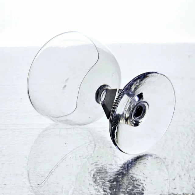 Bryce Aquarius Champagne Coupes Pyramid Shaped Set of 6 | Chairish