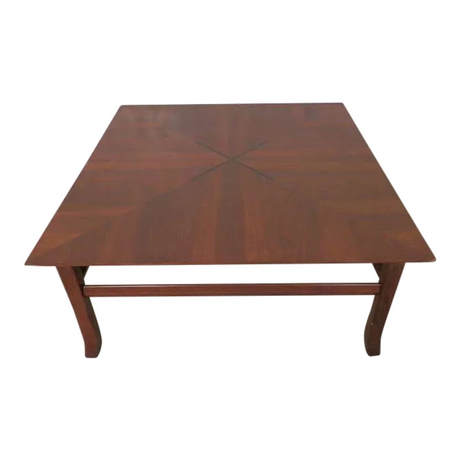 Kipp Stewart Walnut Coffee Table With Rosewood Inlay | Chairish