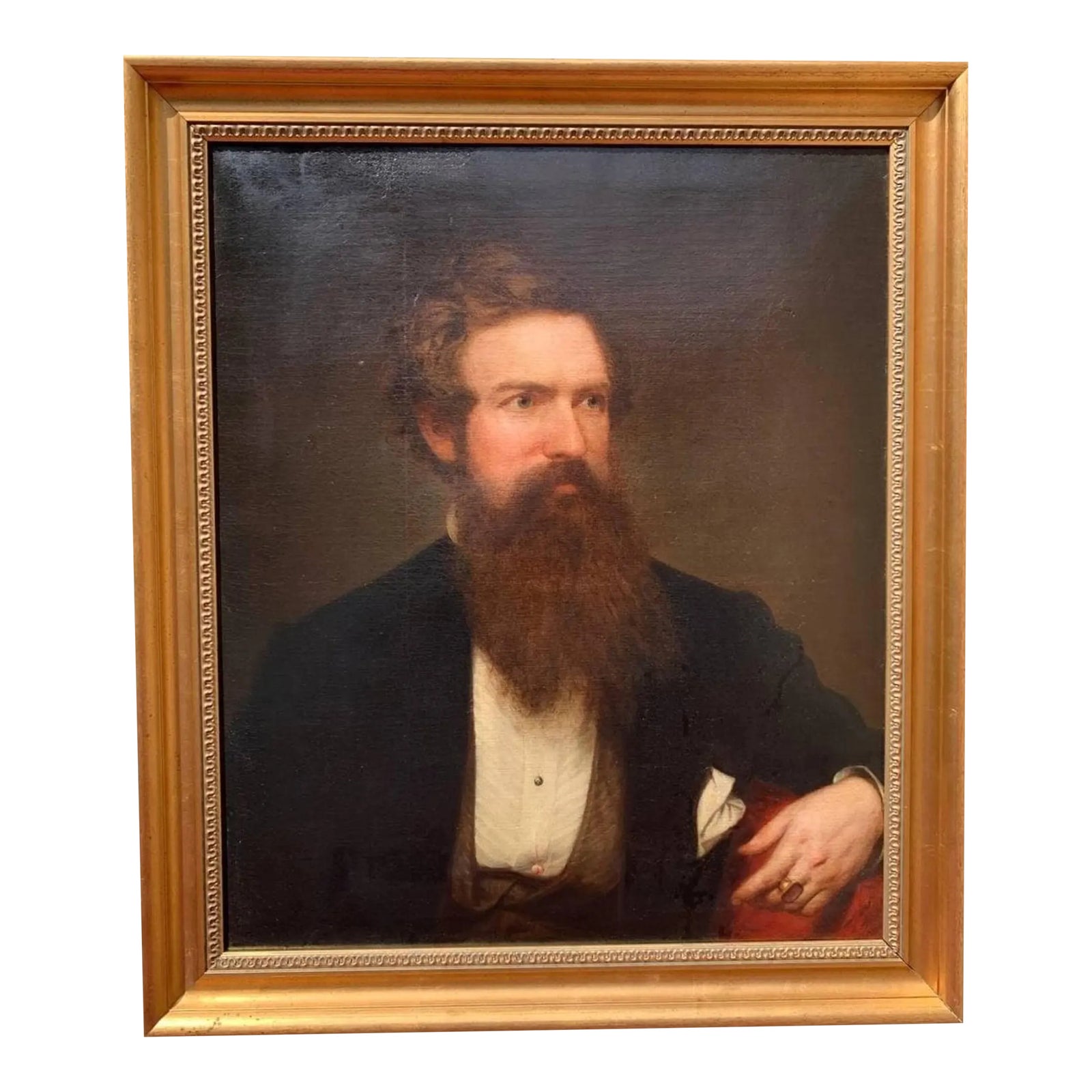 Original 1860 Famous American Artist Henry Peters Gray Oil on Canvas ...