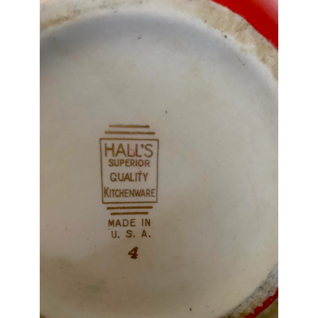 Hall Vintage Red Ball Pitcher 633 | Chairish