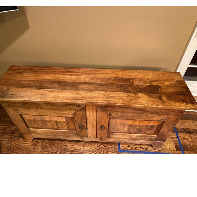 Basque Weathered Light Brown Solid Wood Buffet | Chairish