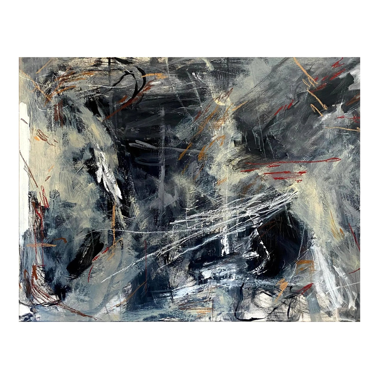 “Time Elapsed” 2023 Abstract Expressionist Painting | Chairish