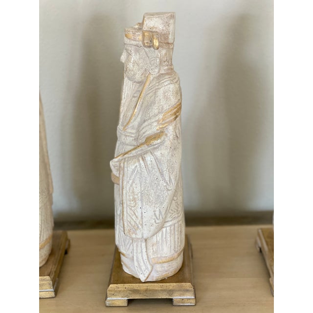 Three 20th Century Chinese Fu Lu Shou Stellar Gods Statues Fulushou ...