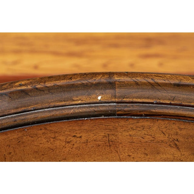 Late 20th Century Vintage Drexel Heritage Round Walnut Pedestal Accent ...