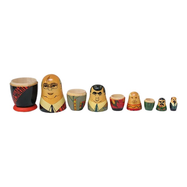 Vintate Soviet Union Leaders Matryoshka / Nesting / Russian Dolls ...
