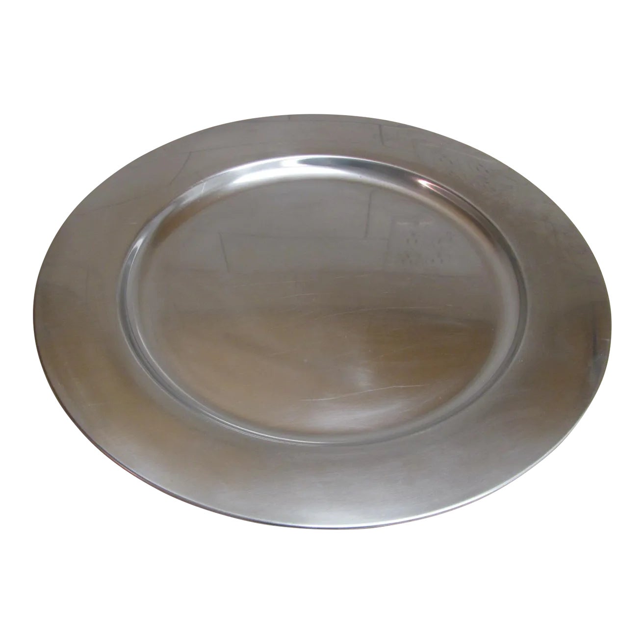 Large Mid Century Danish Stainless Steel Serving Tray | Chairish