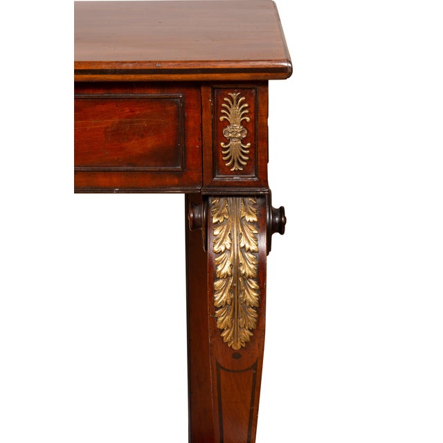 Regency Mahogany Console Table | Chairish