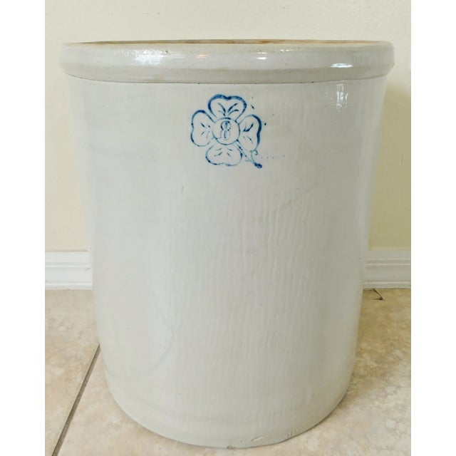Large Antique 8 Gallon Stoneware Crock | Chairish